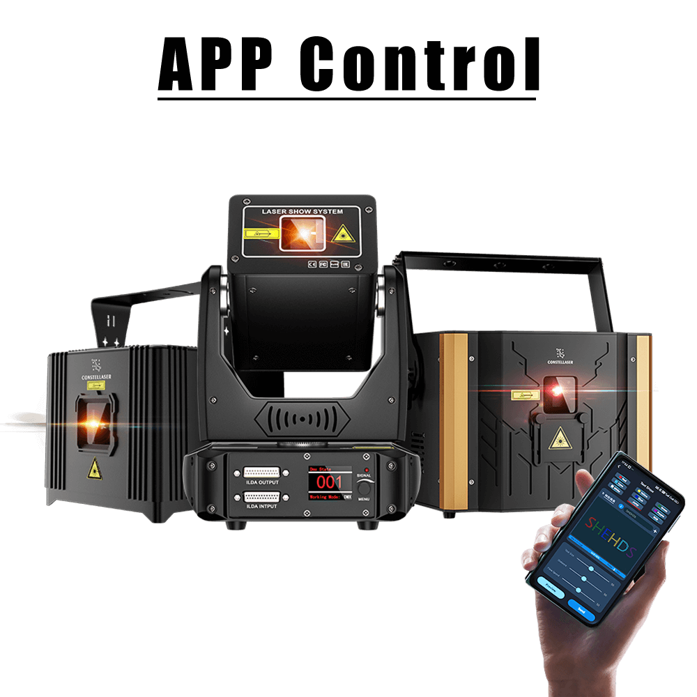 Constellaser APP Control 6W RGB Animation Scanner Laser Light Series ...