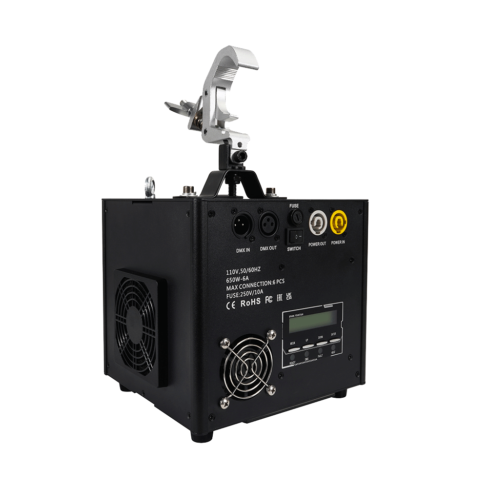 Cold Spark 650W Upside-down Spark Machine with Foldable Hook – Shehds